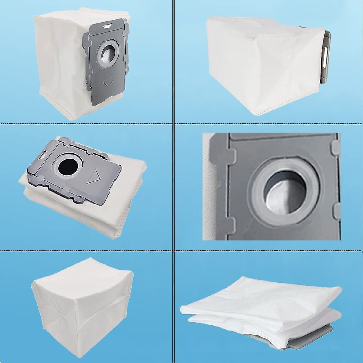 12 Packs Vacuum Bags for iRobot Roomba i3, i3+, i4, i4+, i6, i6+ i7, i7+, i7Plus, i8, i8+, j7, j7+, s9, s9+, s9Plus, i and s Series Clean Base Automatic Dirt Disposal Bags