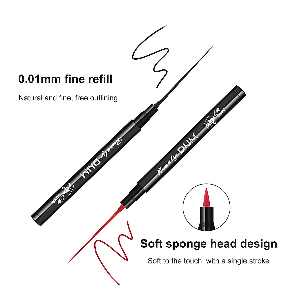 LOKFAR 12 Colors Matte Liquid Eyeliner Colorful Set, Matte Liquid Colorful Eye-Liner Pen Neon Colored Eyeliner Eye Makeup, Long Lasting Water-Proof Smudge-Proof Smooth Liquid Eyeliner Pen -#A