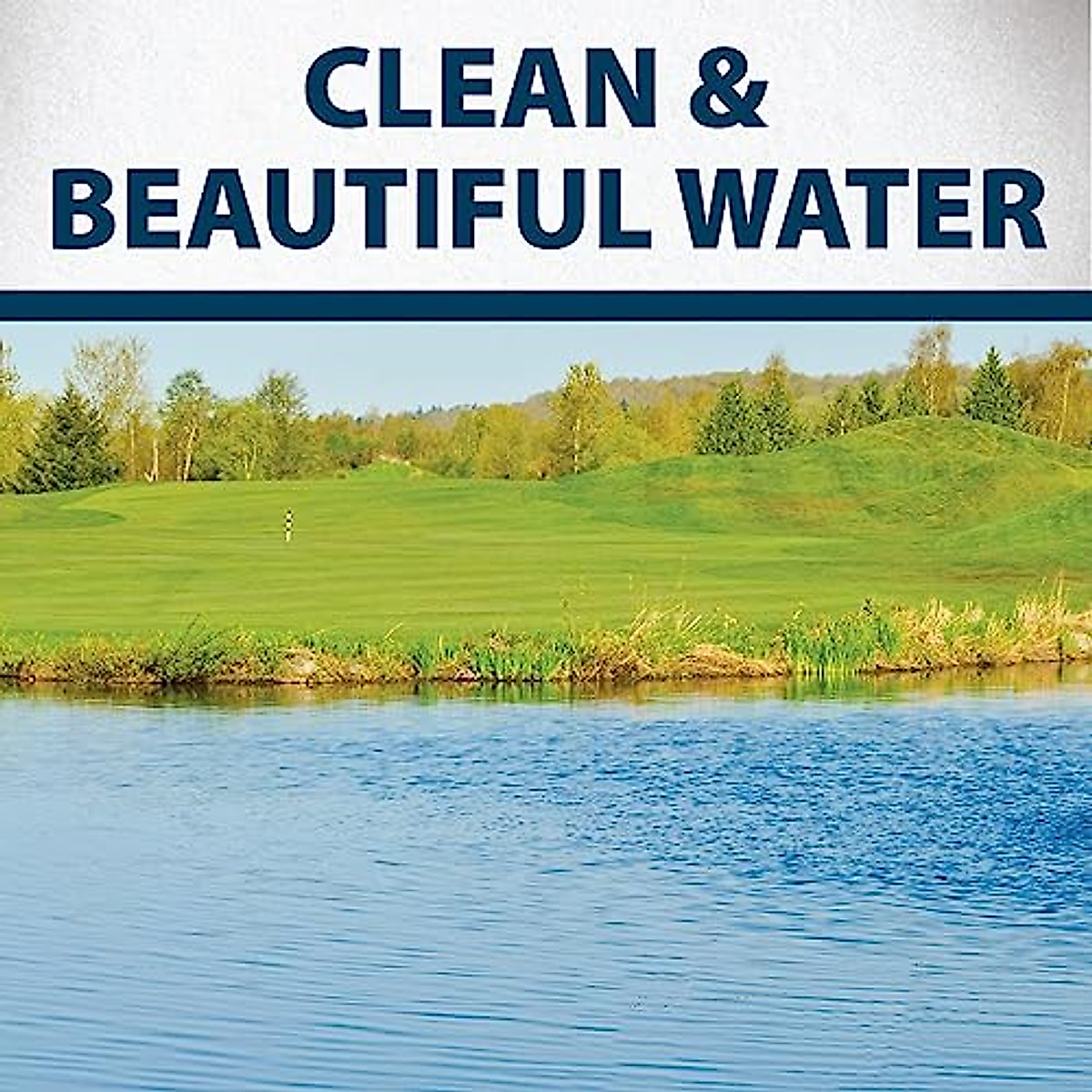 Airmax Pond Dye Plus, Twilight Blue Colorant & Natural Beneficial Bacteria, Large Pond & Lake Water Clarifier & Color Treatment, Shade Plants & Algae from Sunlight, Fish & Livestock Safe, 1 Gallon