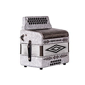 Montanari 3112 G Acordeon SOL Blanco Accordion GCF