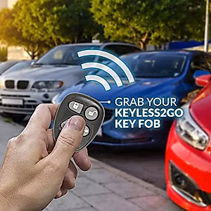 Keyless2Go Replacement for New Keyless Entry 4 Button Remote Car Key Fob for Select DeVille Eldorado Seville That Use FCC ID KOBUT1BT 25656444 25656445 (2 Pack)