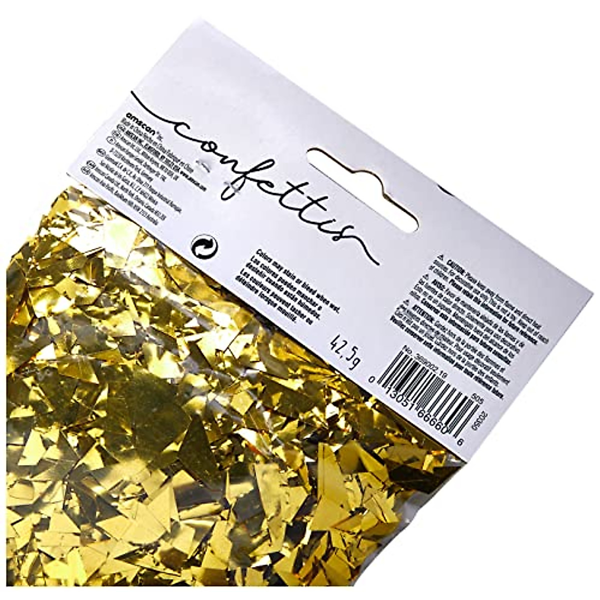 amscan Sparkle Foil Shred - 1.5 oz, Gold, 1 Pack