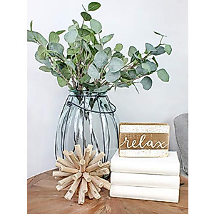 AuldHome Faux Book Stack (Cream); Blank Set of 3 Decorative Books for DIY Crafts and Home Decor