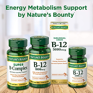 Nature's Bounty Vitamin B6, Supports Energy Metabolism and Nervous System Health, 100mg, Tablets, 100 Ct (Pack of 2)