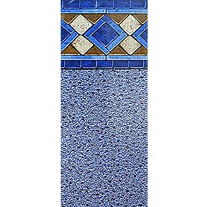 Smartline Mosaic Diamond 27-Foot Round Pool Liner | UniBead Style | 48-Inch Wall Height | 25 Gauge Virgin Vinyl Material | Strong and Durable Liners | Designed for Steel Sided Above-Ground Pools