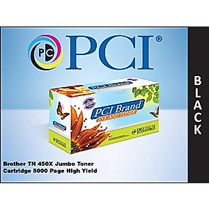 PCI Brand Compatible Toner Cartridge Replacement for Brother TN450X Jumbo Toner Cartridge 5K Yield