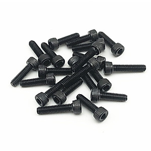 M4 x 12mm Hex Socket Head Cap Screws Bolts,Full Thread,12.9 Alloy Steel Hex Socket Cap Bolts Black 100pcs
