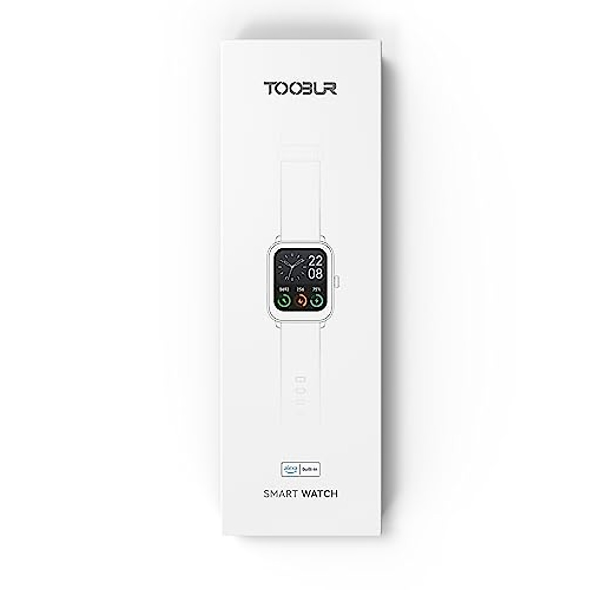 TOOBUR Smart Watch for Women Alexa Built-in, 1.8" Compatible Android iPhone, Answer&Make Call/Heart Rate/Step Counter/Sleep Tracker/100 Sports, Fitness Tracker Watch IP68 Waterproof Swimming