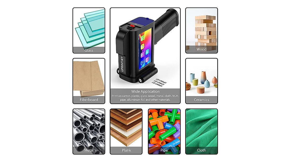 UPRINTJET Handheld Inkjet Printer B35 - Versatile Variable Data Printing