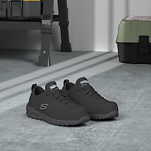 Skechers womens Bulkin Balran 108033 Industrial Shoe, Black, 9 US