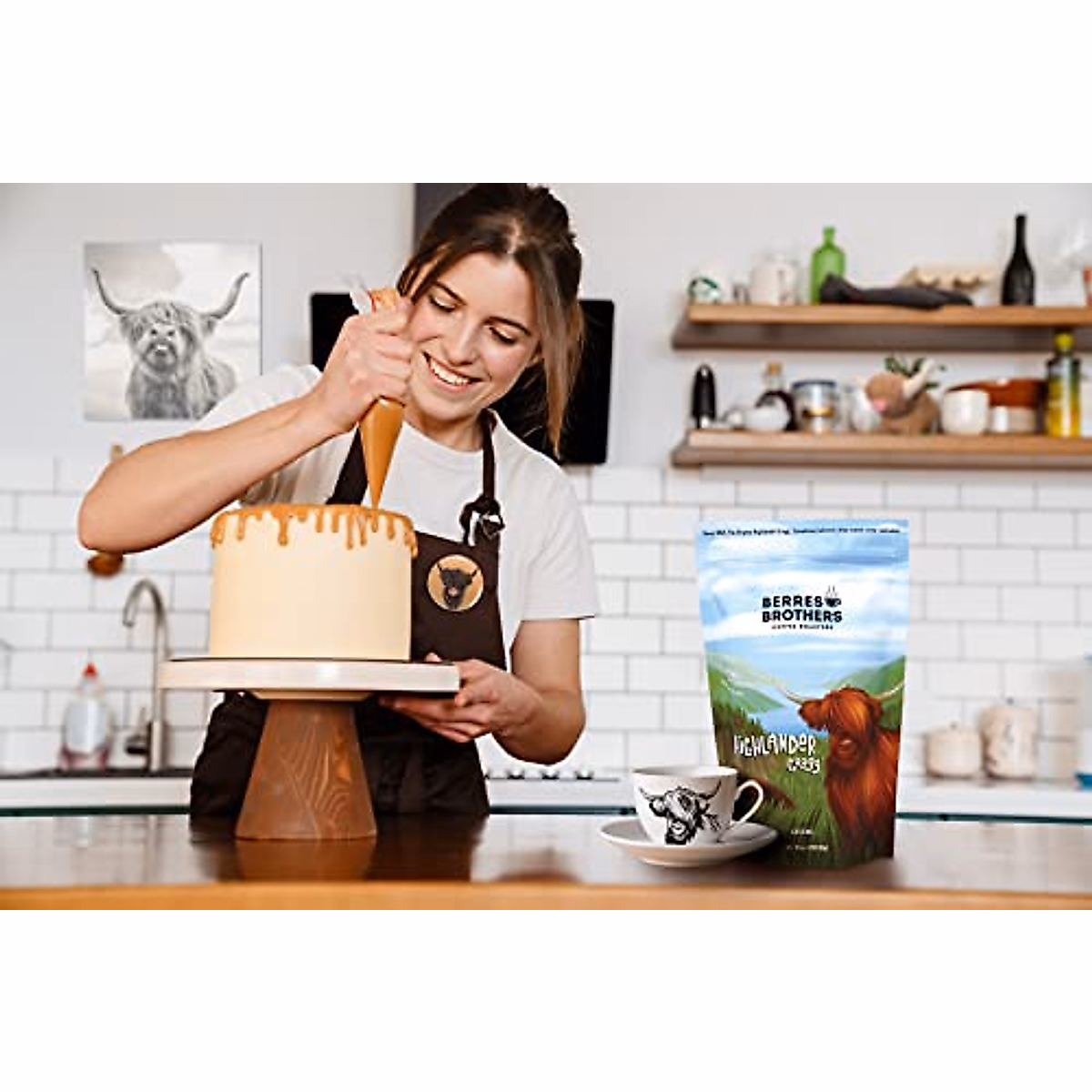 Berres Brothers Highlander Grogg Flavored Coffee,10 Ounce Bag of Ground Coffee, Combination of Caramel, Butterscotch and Hazelnut, Medium Roast