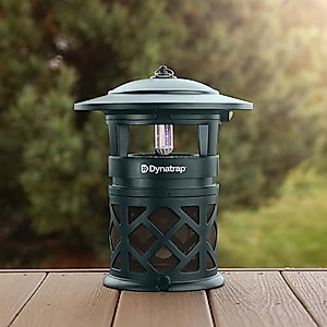 DynaTrap DT2030-GRSR 1 Acre Mosquito & Flying Insect Outdoor Trap and Killer – Kills Mosquitoes, Flies, Wasps, Gnats, & Other Flying Insects - Bug Zapper Alternative – Green