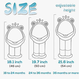 Frog Pee Training,Cute Frog Potty Toilet Training Urinal,Bathroom Funny Baby Training Potties for Kids,Toddler Boy(Light Blue)