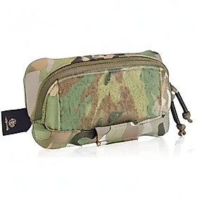 PETAC GEAR Tactical Molle Admin Pouch, Small Organizer Pocket for Tactical Vest/EDC Gun Belt/molle Platform. (MC)