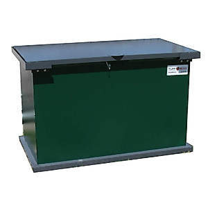 TuffBoxx Grizzly Animal Resistant Storage Solution (Green/Charcoal Color), Keeps Bears and Animals Out of Garbage and Trash, Holds 6 Trash Bags
