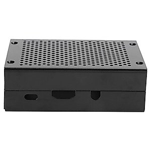 Case for 3 B+ (B Plus) / Pi 3 B, Aluminum Alloy Case Mesh Shell Vent Motherboard , for Heatsink (Black for 3B+/3B)