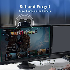 NexiGo Privacy Cover for PS5 Camera, Lens Cover for PlayStation 5 HD Camera, Protecting Privacy and Preventing Dirt, Durable and Sleek Design, Black (Camera NOT Included)