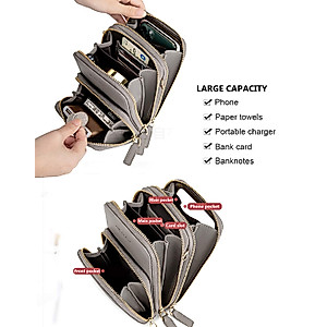 Womens Touch Screen Crossbody Phone Bag, Small Shoulder Bag Cell Phone Wallet Purses and Handbags with Credit Card Slots