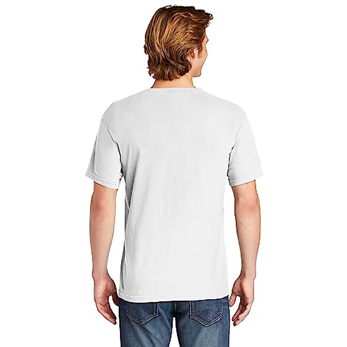 Comfort Colors mens Adult Short Sleeve Tee, Style 1717 T Shirt, White (2 Pack), Large US