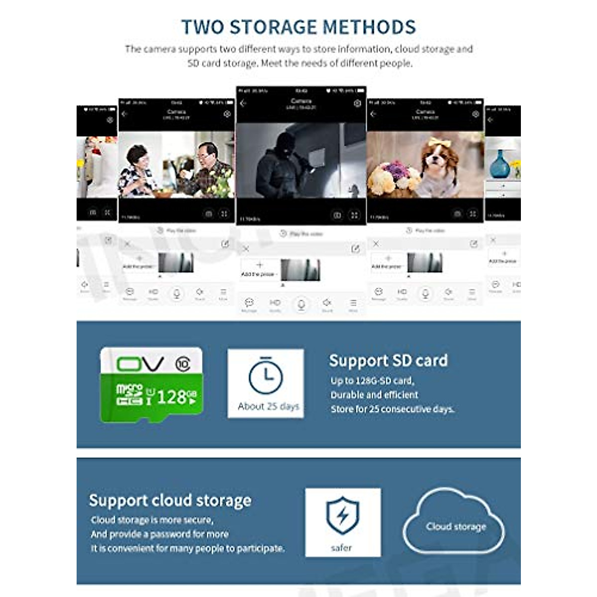 Mini cam Hidden Spy Small Camera with Audio, Home Surveillance Camera, Two-Way Voice and Video Call, 1080P IP HD Infrared Night Vision Motion Detection Reminder, for Home Car Indoor Outdoor Security