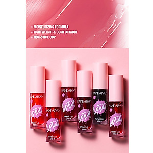 Easilydays Lip & Cheek Stain, 2 In 1 Blusher & Lip Water Tint Makeup, Matte Velvet Watery Tint Lip Gloss, Waterproof Long Lasting Lip Stains, Vivid Color Lip Stain Moisturizing Lightweight Lip Glaze for Women Pink Makeup (#01)