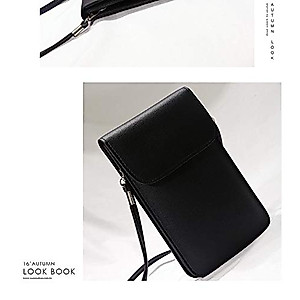 Small Crossboy Phone Bag for Women, Cell Phone Purse With Touch Screen Window for Google Pixel 6 5a 4a 5G 4a 4 3a iPhone 13 Pro 13 Mini iPhone 12 12 Mini iPhone 11 XR X XS Max iPhone SE 2020