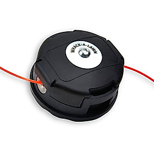 Universal String Trimmer Head Replacement - Easy Line Quick-Load Bump Feed Weed Eater Head Replaces Echo Speed Feed 400 Stihl Ryobi Shindaiwa and More Durable Metal Head Design STRAIGHT SHAFT ONLY