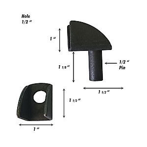 Batwing Hinges for Metal Swing Gates and Doors Pair of 2 Sets