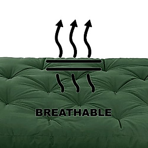 Trupedic Poly Solid Futon Mattress, 8-inch, Hunter Green