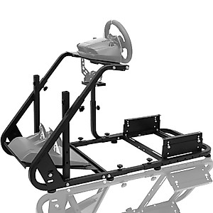 Anman PRO Racing Simulator Cockpit Adjustable Racing Wheel Stand fit for Logitech G25/G27/G29/G920/G923,Fanatec,Thrustmaster T500RS, Wheel Shifter Pedals Seat NOT Included
