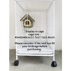 Barn Eleven Winter Warm Bird Nest House Bed Hammock Toy for Pet Pet Parrot Parakeet Cockatiel Conure Lovebird
