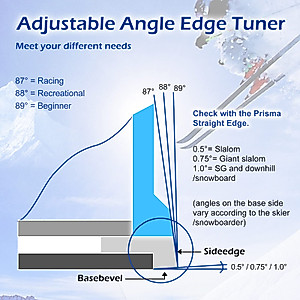 Rhino Valley Ski Snowboard Tuning and Waxing Kit, 15PCS Ski Wax Kit with 120V Waxing Iron, Snowboard Repair Kit Tuning Equipment with Universal Wax, Brush, Scraper, Ptex, Heavy Duty Carry Case