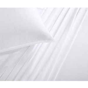 Laura Ashley Home | Tencel Collection | Bed Sheet Set - Silky Soft, Moisture-Wicking & Breathable Bedding, King, Augusta White