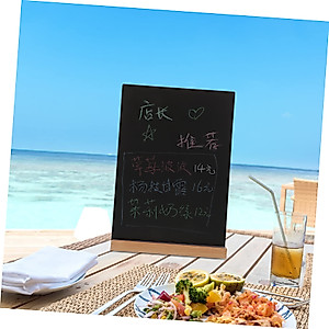 Operitacx Chalk Board Sign Board 1 Set Signature Card Tabletop Chalkboard Stand Tabletop Blackboard Pantry Labels Wedding Table Decor Mini Chalkboard Signs Erasable Small Desktop Acrylic