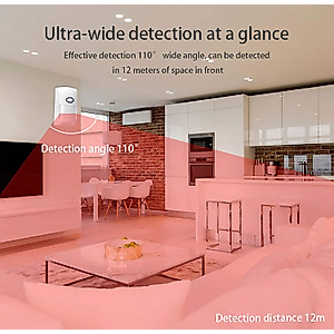 Wireless Smart Motion Sensor: PIR Motion Detector Alert, WiFi Infrared Home Security Alarm System, TUYA App Control, No Hub Required, Smart Home Sensor Motion for Home,Business