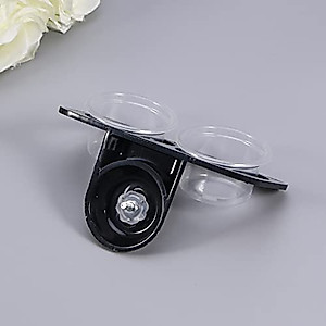 Mipcase 2pcs X Water Drinking Scorpion- Grid Feed Bark Type| Calcium Turtle Ledge-Small Plastic Geckos Sand Feeder Iguana Reptiles Supplies Fountain Cork Double Improved Tank Small