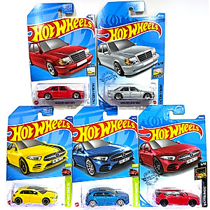 Hot Wheels - 5 Pack - Mercedes-Benz - A-Class & 500 E - Mint/NrMint Ships Bubble Wrapped in a Sized Box