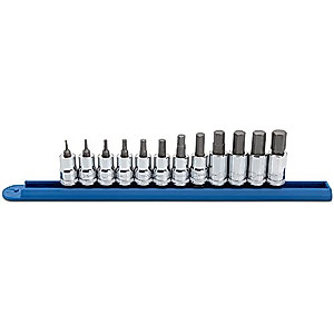 GEARWRENCH 12 Pc. 3/8" Drive Hex Bit Socket Set, Metric - 80580