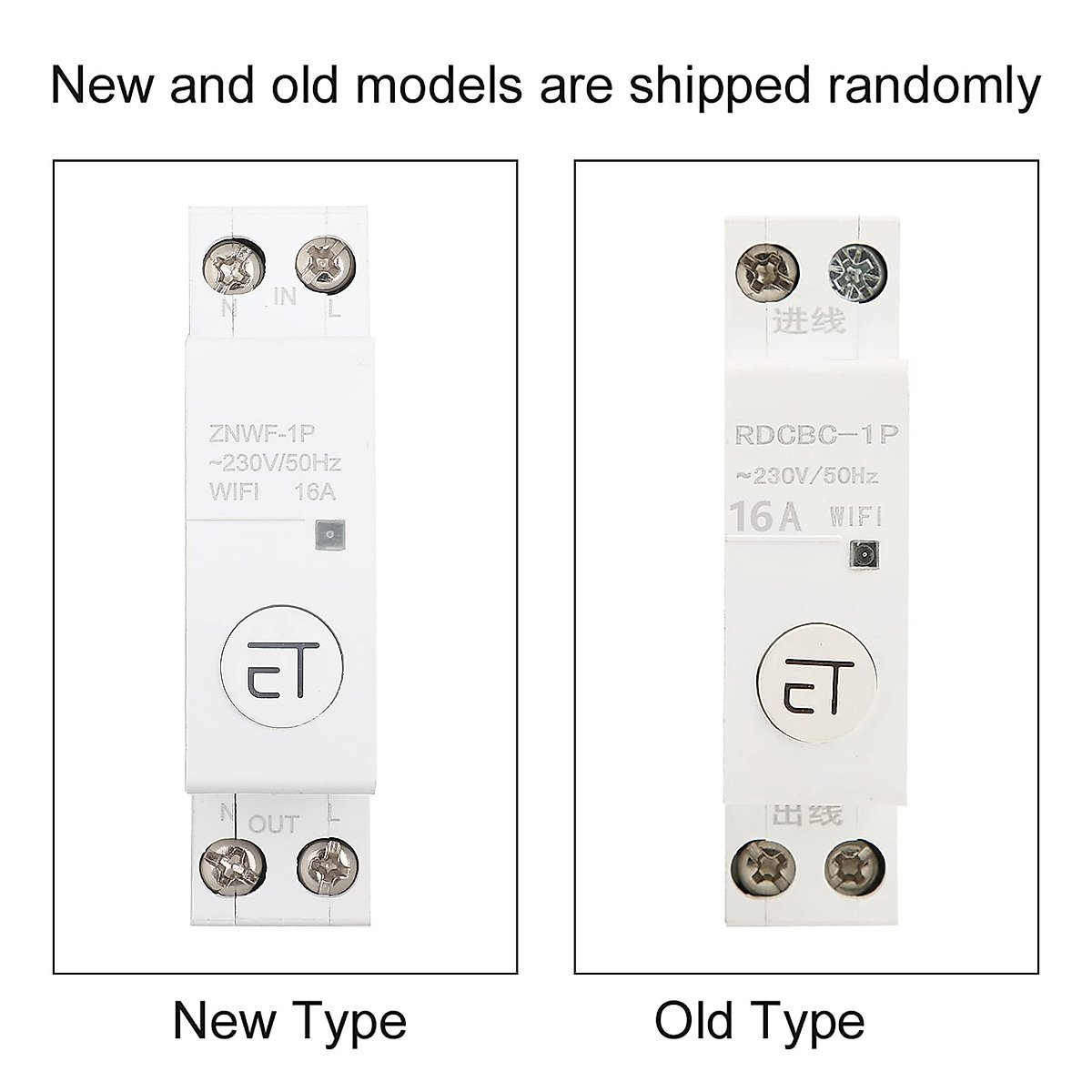 Smart Breaker 1P AC230V IP20 Intelligent Circuit Breaker Remote Control Miniature Circuit Breakers Switch Overload for Distribution Box (1P 16A)