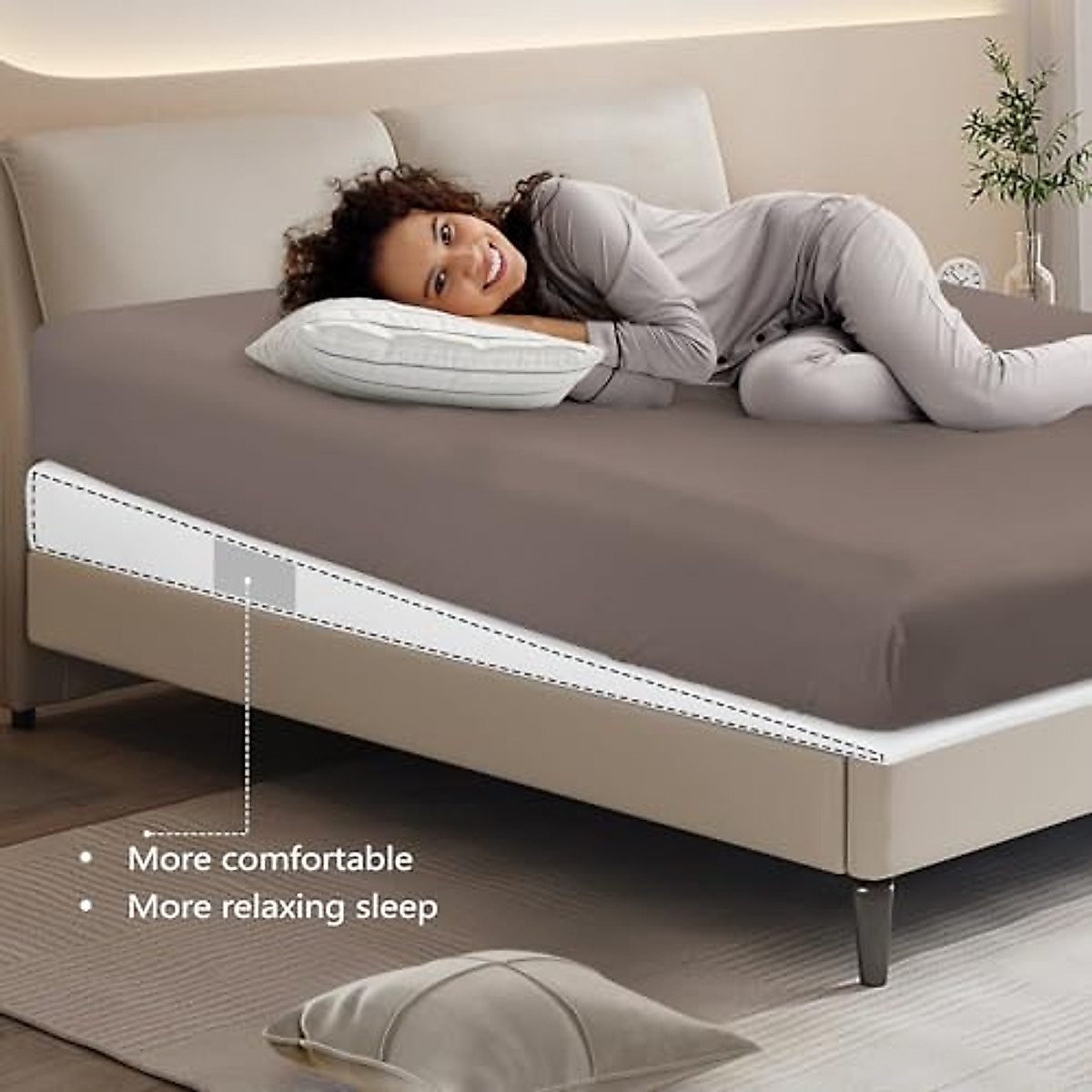 CYMULA Mattress Wedge, 7-Inch Inclined Queen, Mattress Wedge for Acid Reflux, GERD, Snoring, Neck & Back Pain, Under Mattress Wedge with Washable Cover & Non-Slip Bottom for Bedroom (5 Inch, Queen)