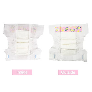 CHAREX Baby Doll Diapers Pack - 30 Pieces Newborn Dolls Diapers Refill, Doll Accessories Fits 18-24 Inch Reborn Dolls for Ages 3+