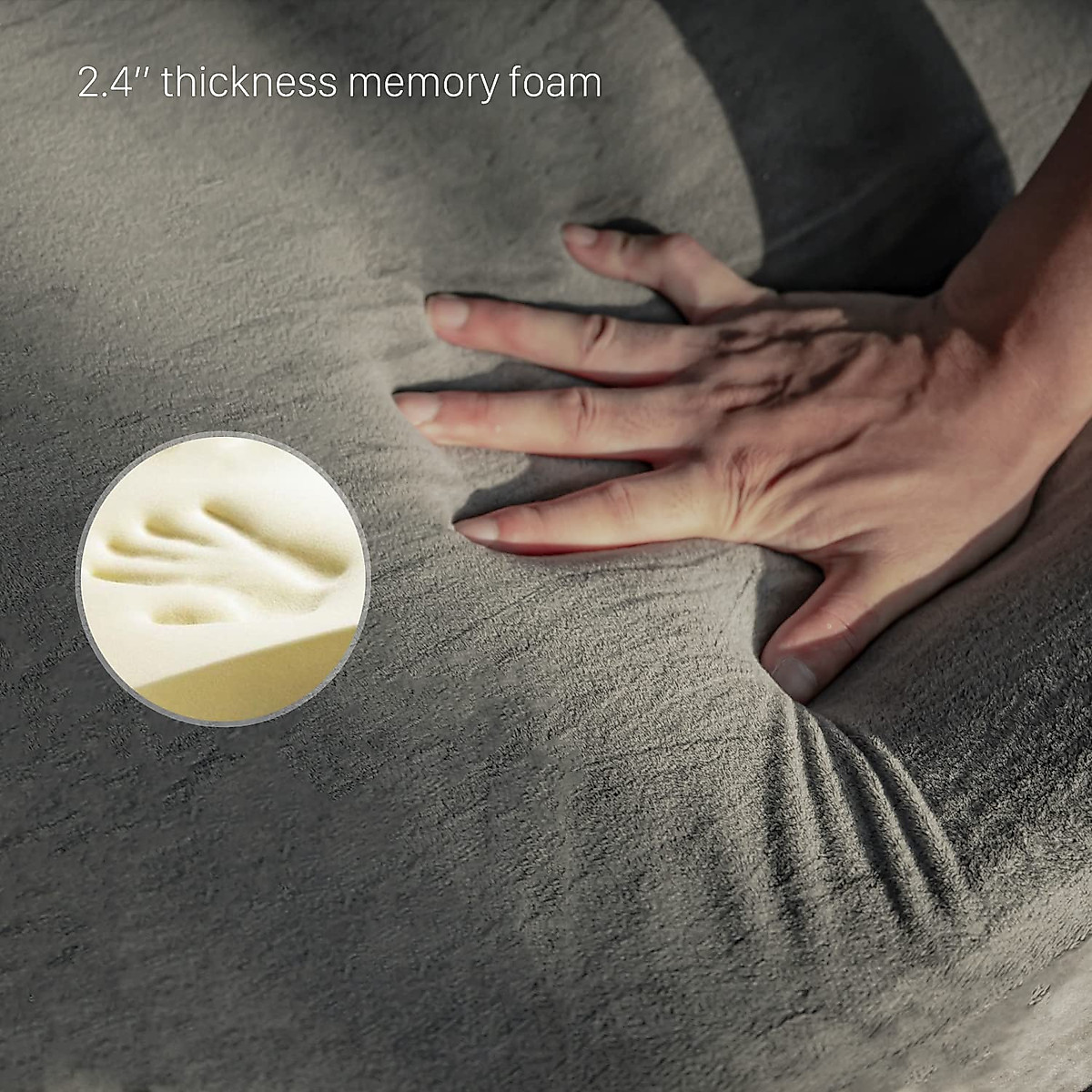 Zenosyne Car Mattress for Tesla Model Y, Car Bed Mattress, Car Camping Mattress, Car Sleeping Pad for Tesla Model Y, CertiPUR Memory Foam with Free Sheet and Pillows