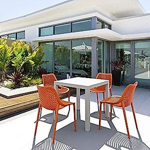 Compamia Air Outdoor Patio Dining Chair in Orange (Set of 2)