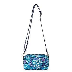 Sakroots Lodi Smartphone Crossbody, Convertible Design, Royal Blue Seascape