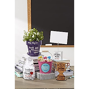 Personalization Universe Inspiring Teacher Personalized Glass Candy Jar