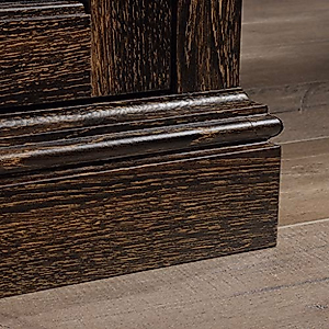 Sauder Barrister Lane Storage Credenza, for TVs up to 70", Iron Oak finish