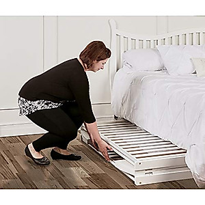 Dream On Me 3 in 1 Portable Folding Stationary Side Crib in White, Greenguard Gold Certified, Safety Wheel with Locking Casters, Convertible, 3 Mattress Heights