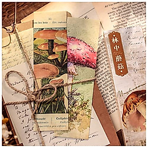 Vintage Natural Style Forest Story Series Bookmarks (Mushrooms)