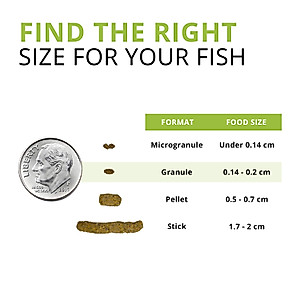 Fluval A6586 Bug Bites Bottom Feeder Granules 1.59 oz, Small to Medium Fish A6577 Bug Bites Tropical Fish Small Granules 1.59 oz, Small to Medium Fish