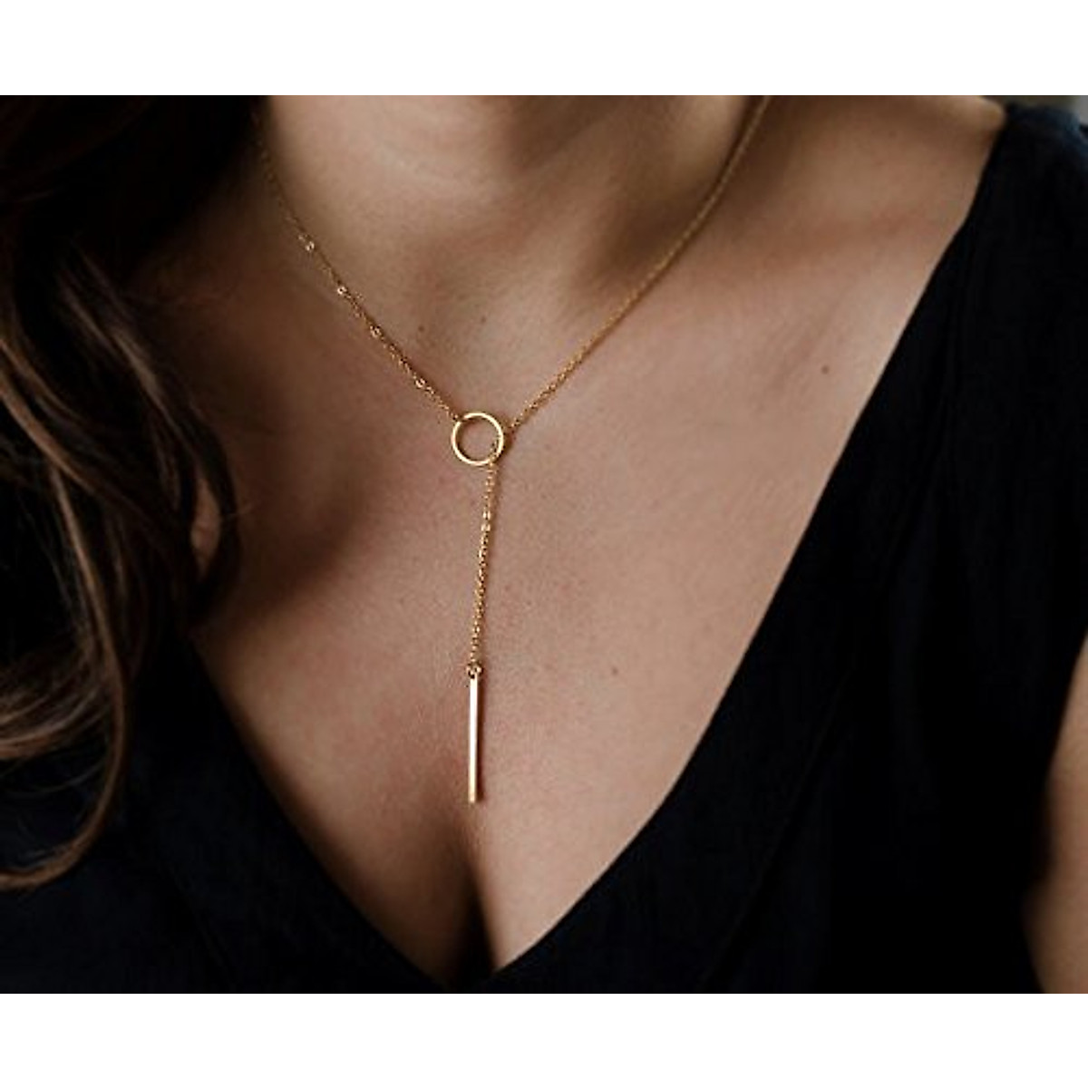 choice of all Lariat Gold Necklace for Women Slip Chain Necklace